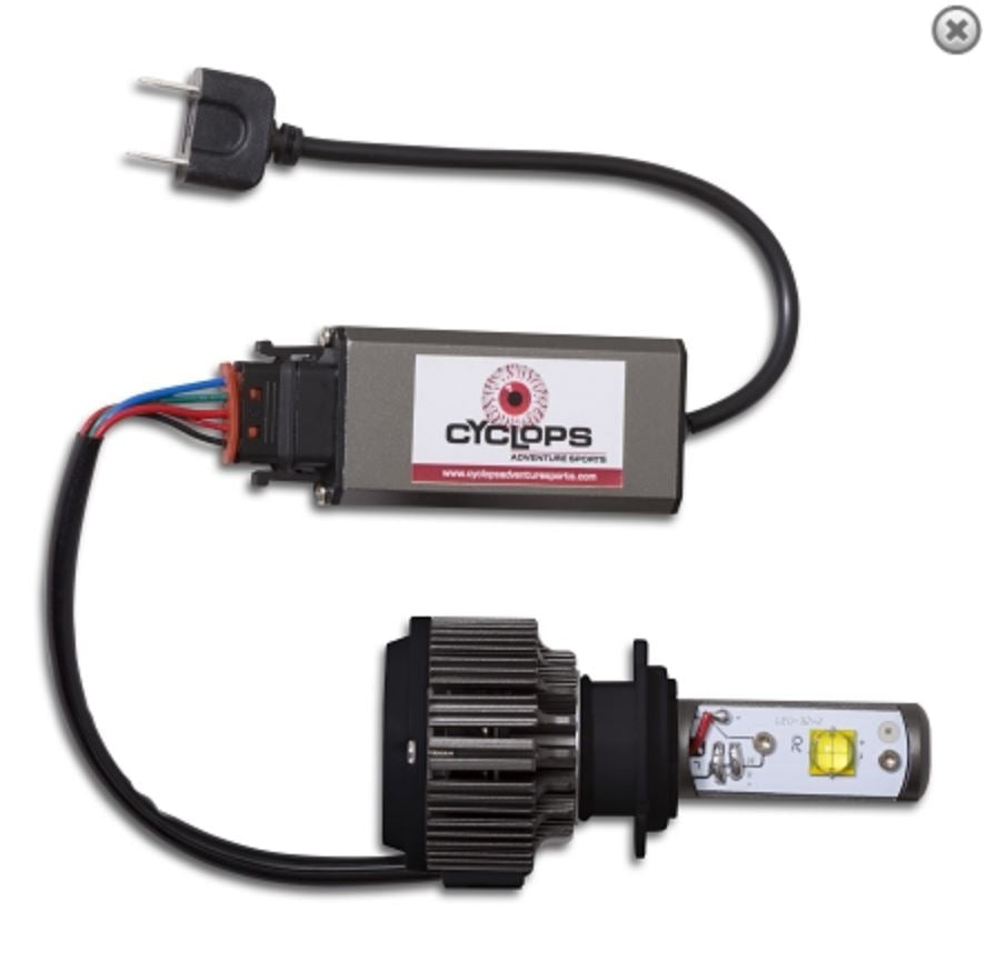 Cyclops BMW R1200GS LED Headlight Bulb Kit 8000 lumen - includes LC mo ...